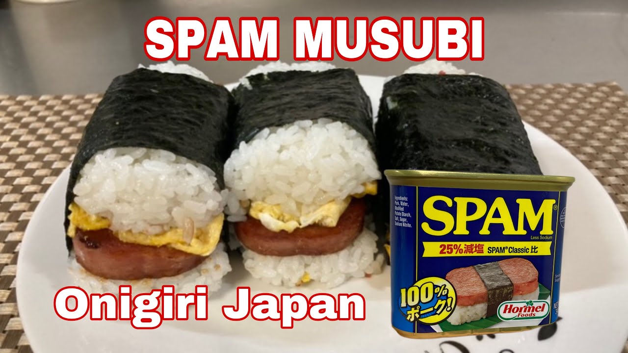 TERIYAKI SPAM MUSUBI WITH EGG ONIGIRI JAPAN - YouTube