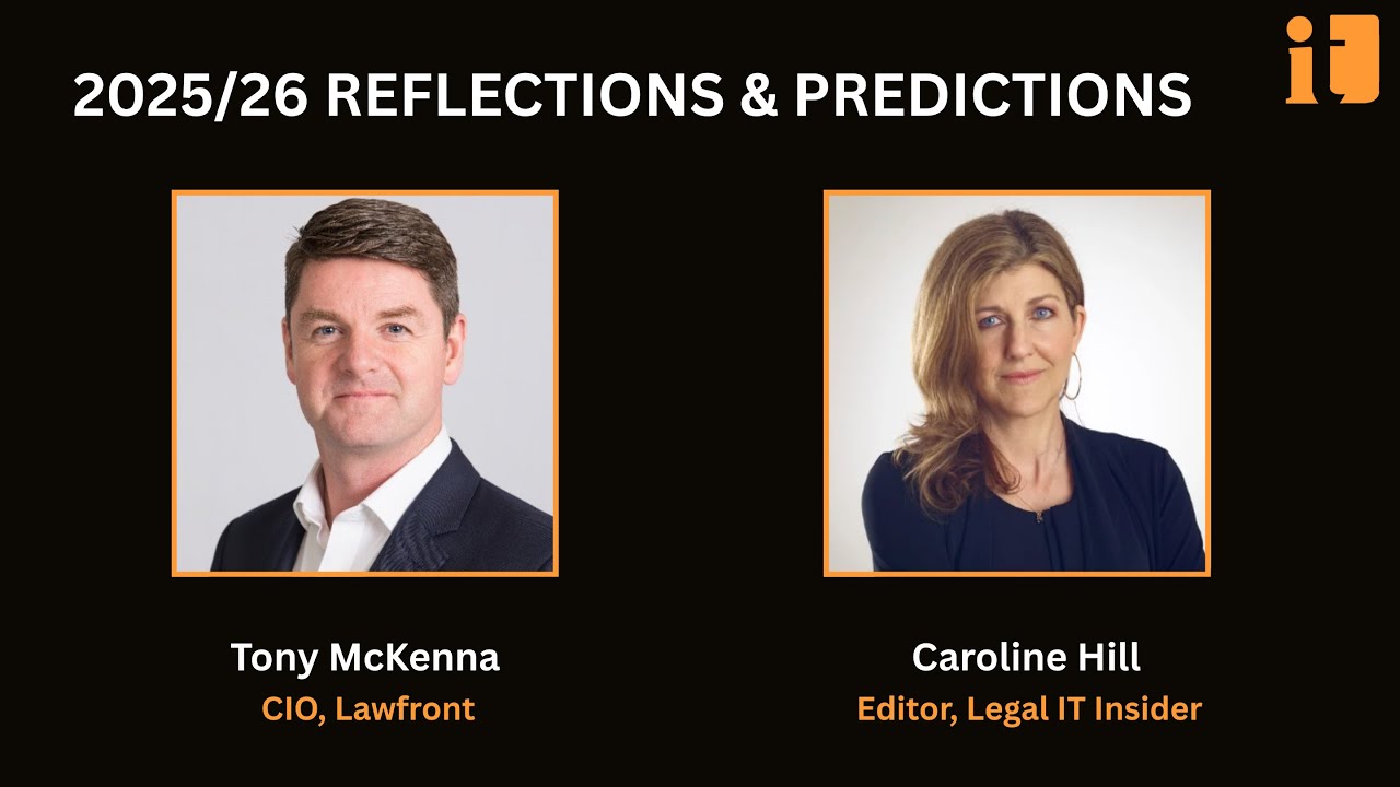 2025/26 Reflections & Predictions: Lawfront CIO, Tony McKenna - YouTube