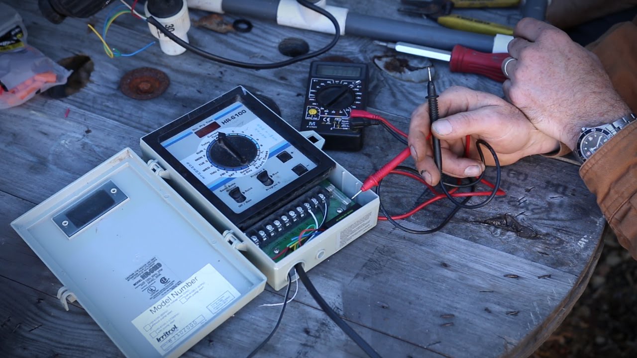 Irrigation Timer Testing With A Multimeter - YouTube