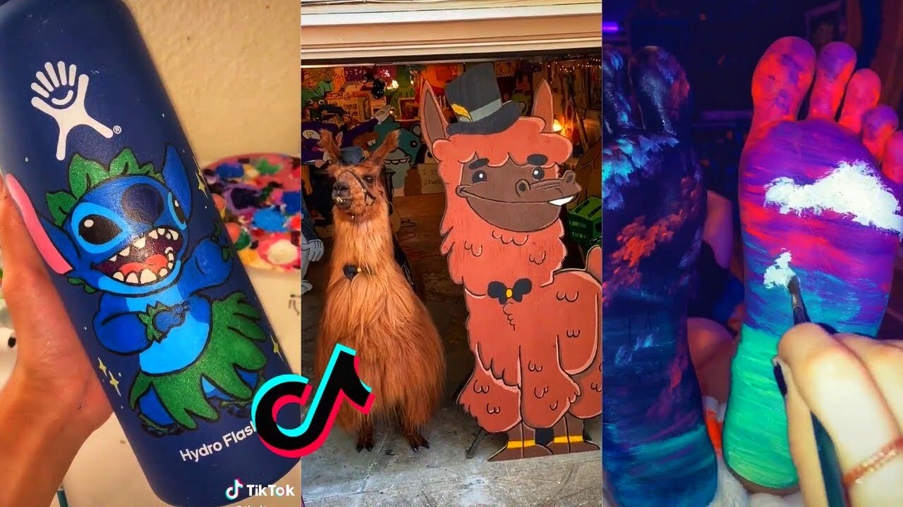 People Painting Things on TikTok for 7 Minutes Straight Part 5 | Tik ...