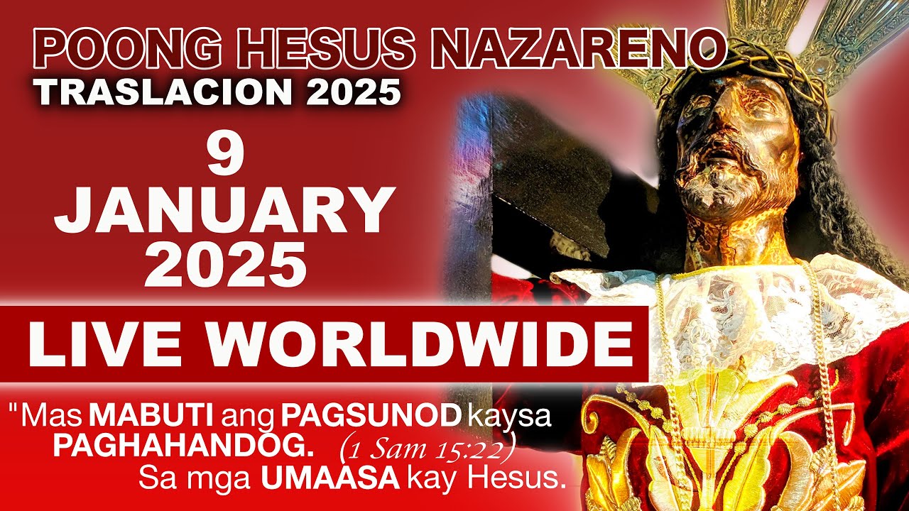 Quiapo Church Live Mass Today • 9 January 2025 (TRASLACION ...