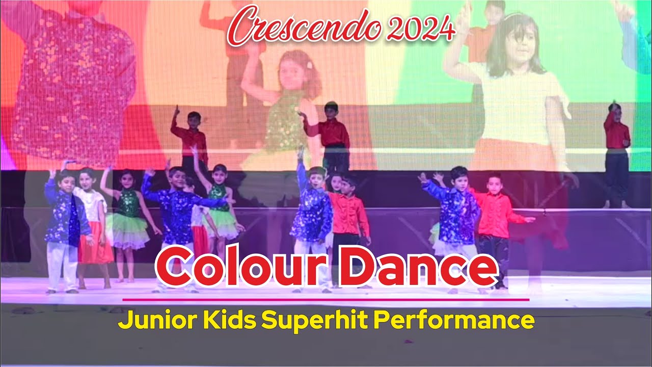 Junior Kids' Color Dance: A Vibrant Performance in Annual Day Crescendo ...