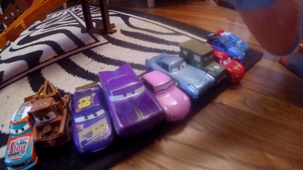 CARS Tractor Tipping TRACK SET TOYS kids playing Disney Pixar FUN ...