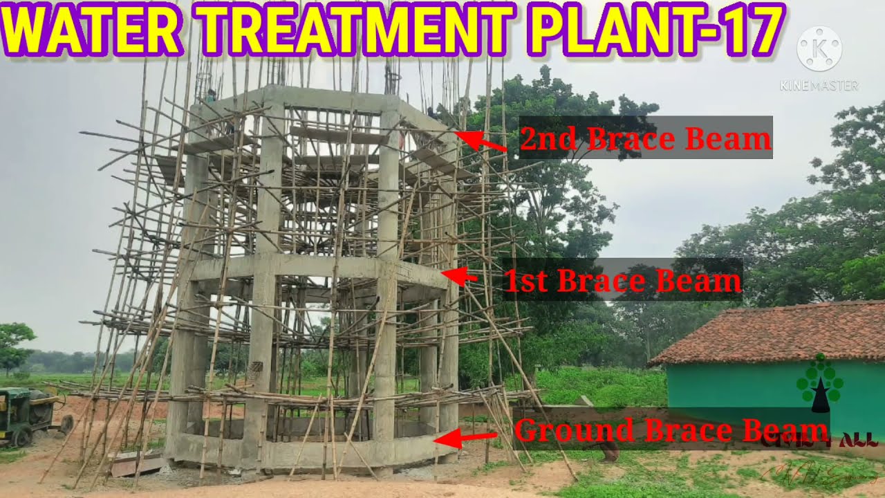 # IntzeTank Column & Brace Beam Construction #CircularTank #ESR Part-02 ...