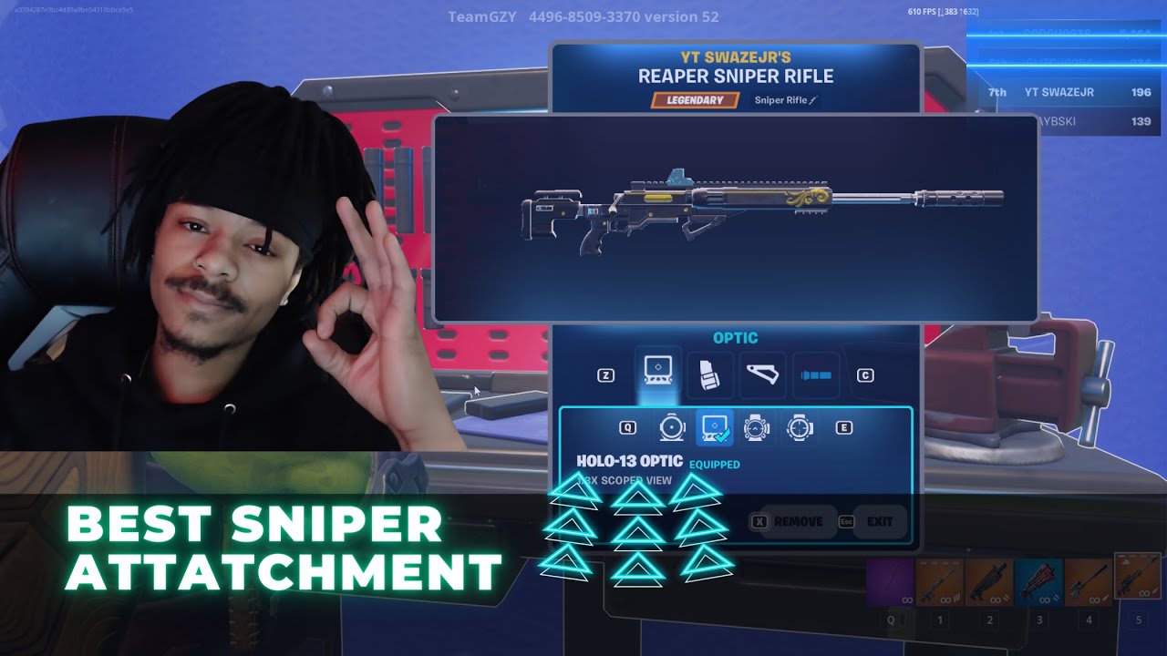 BEST FORTNITE SNIPER ATTATCHMENT | Fortnite HOLOGRAPHIC Sniper Build ...