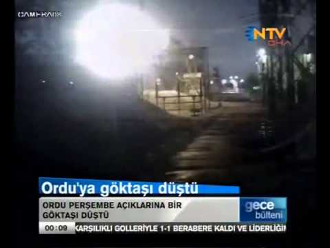 Orduya Göktaşı Düştü