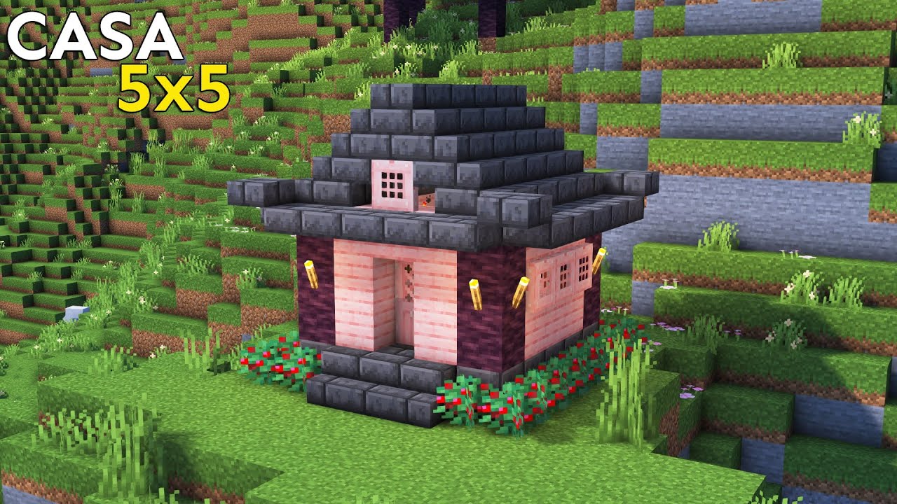 Minecraft 1.20 CASA 5x5 PERFECTA PARA SURVIVAL EN MINECRAFT | Simple ...