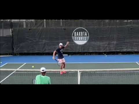 Tennyson Whiting practicing with the two-handled tennis racket - YouTube