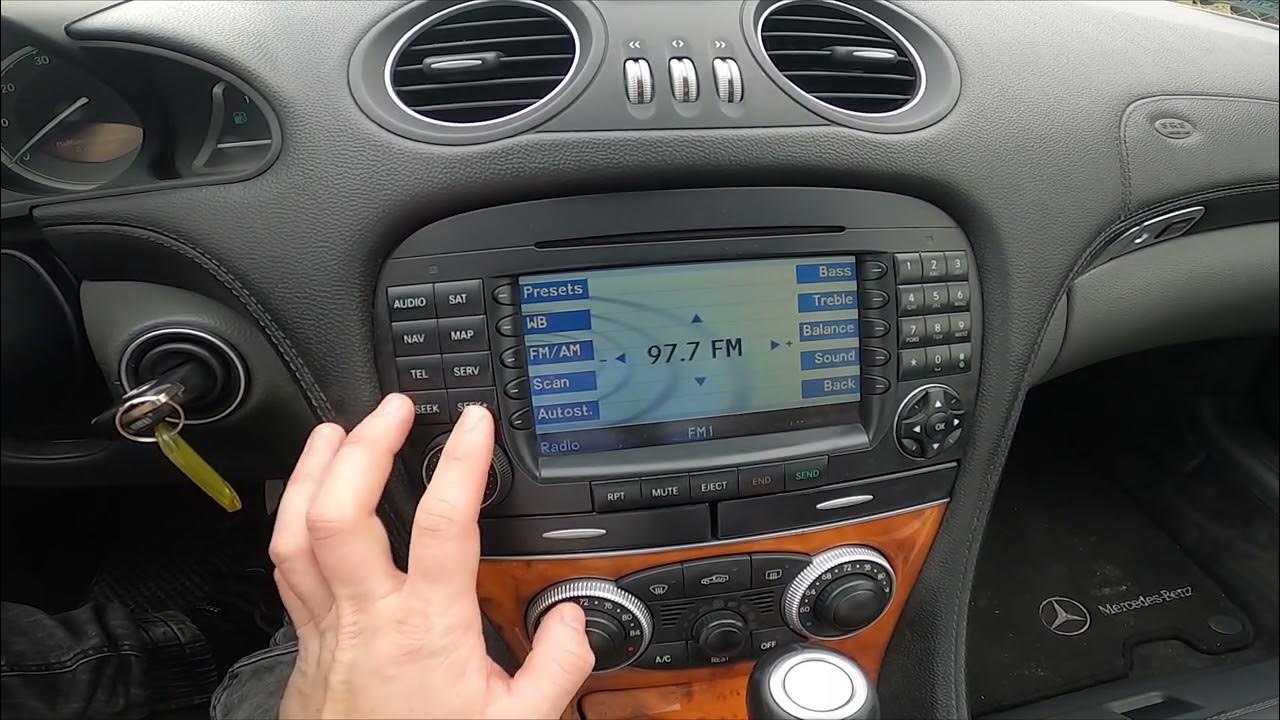 How to Manually Change Radio Station in Mercedes SL55 R230 ( 2001 ...