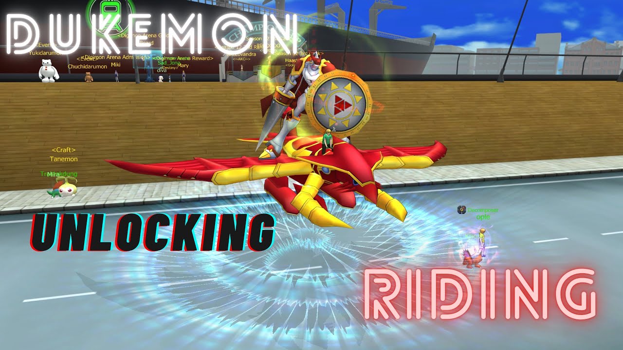 Digimon Masters: Dukemon - Liberando (Unlocking) Riding - YouTube
