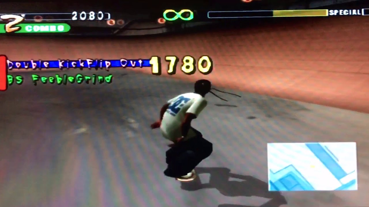PS2 / Evolution Skateboarding / Factory level, line with Stevie ...