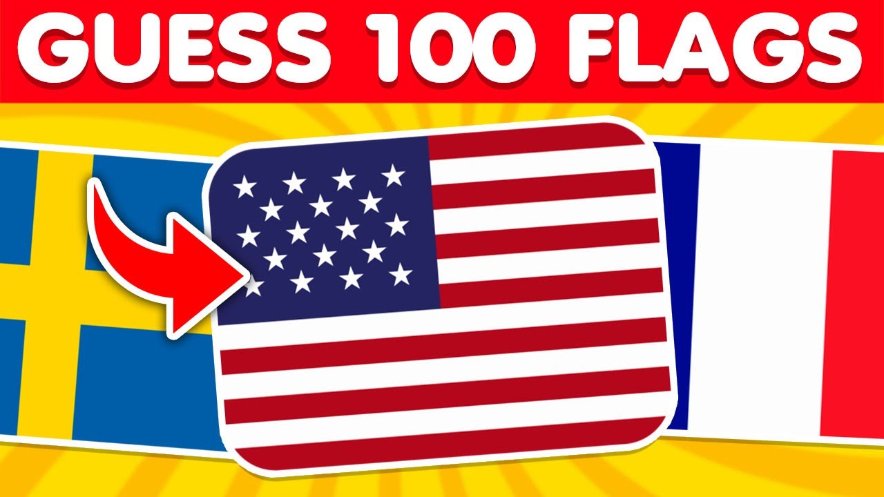 Guess The 100 Flags in 3 Seconds | Flag Quiz - YouTube