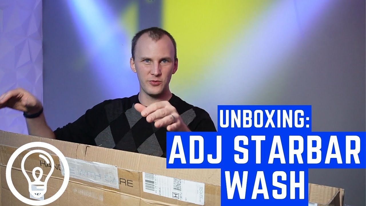 ADJ Starbar Wash: Unboxing and Initial Thoughts - YouTube