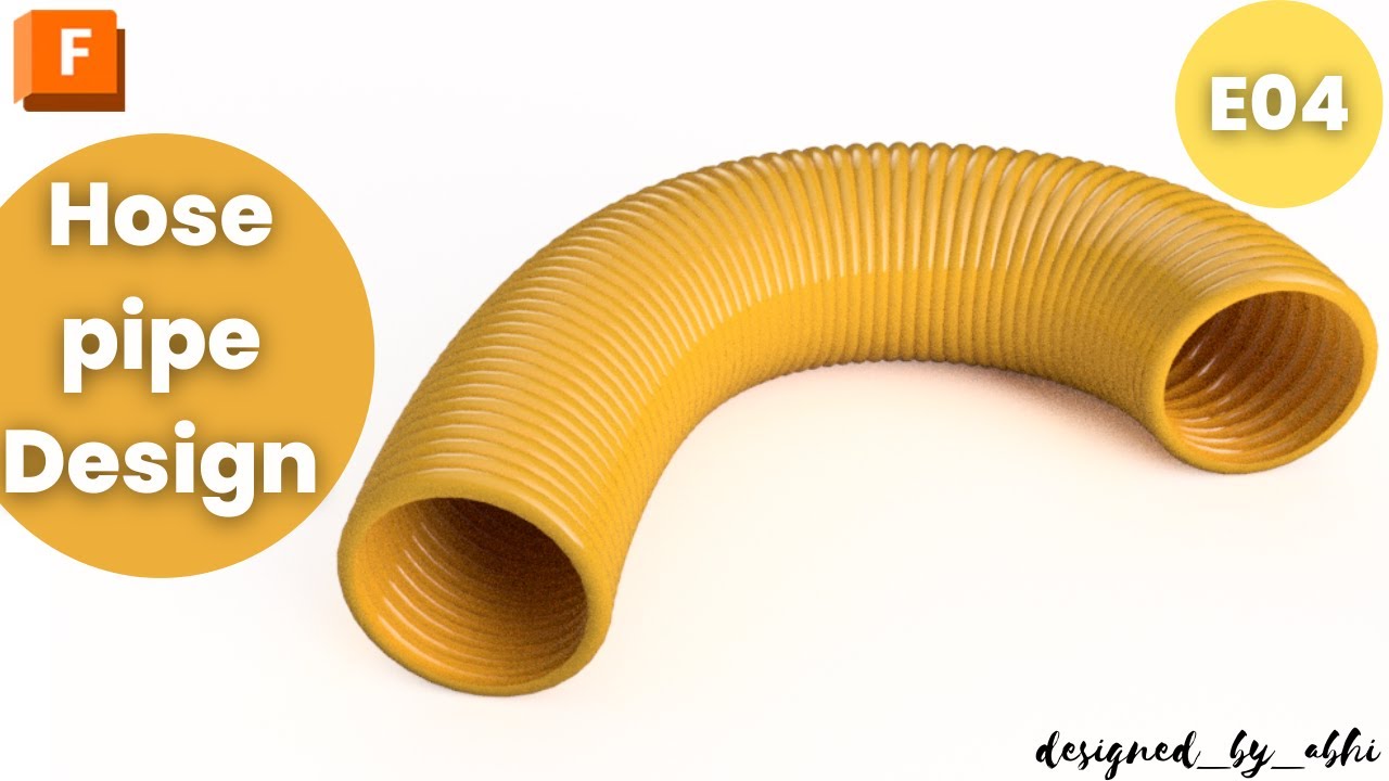 3D Hose Pipe | Fusion 360 Tutorial - YouTube