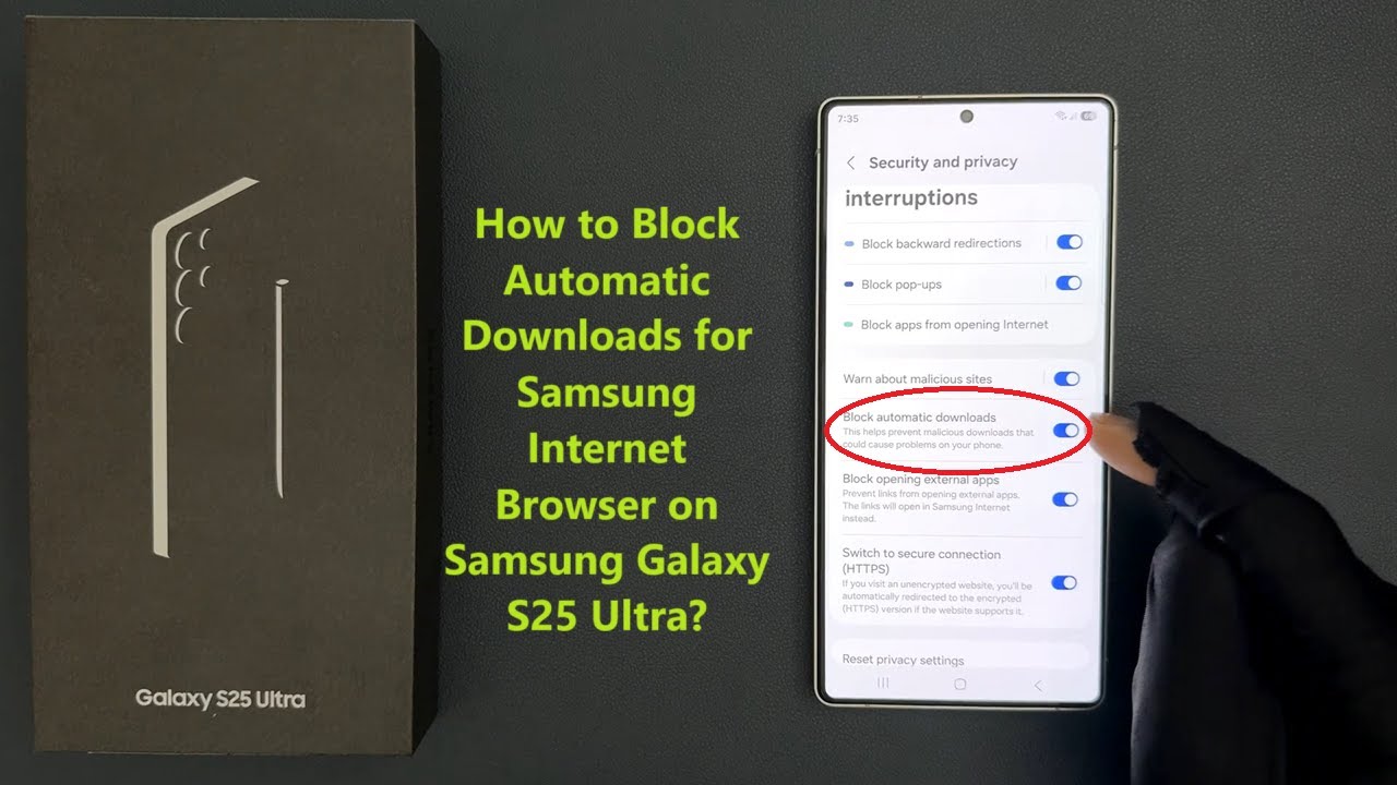 How to Block Automatic Downloads for Samsung Internet Browser on ...