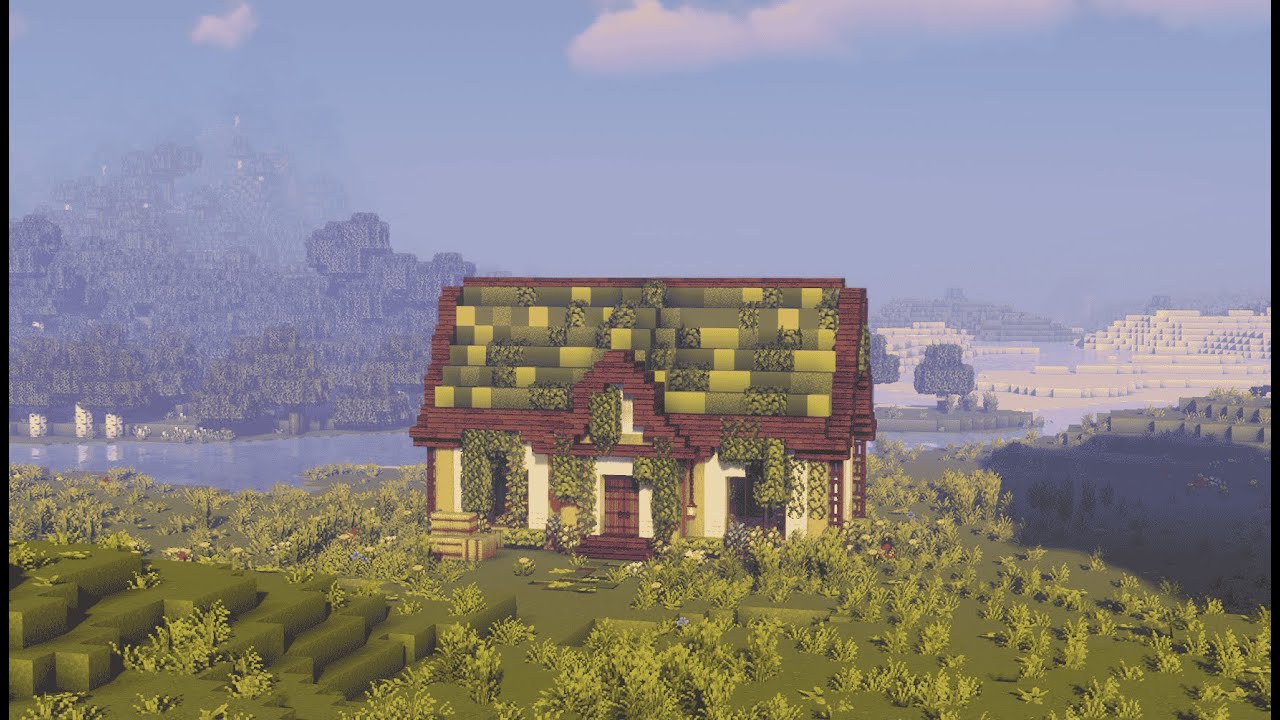 Minecraft But I Quietly Build an Overgrown Cottage in the Plains - YouTube