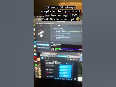 Automate python code to send 500 lines of ("I love You”) in Facebook - YouTube
