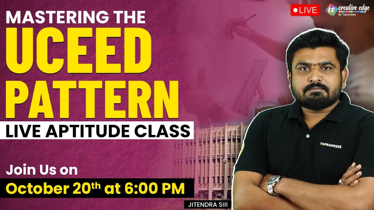 Mastering the UCEED Pattern | Live Aptitude Class | Q & A Sessions @6: ...