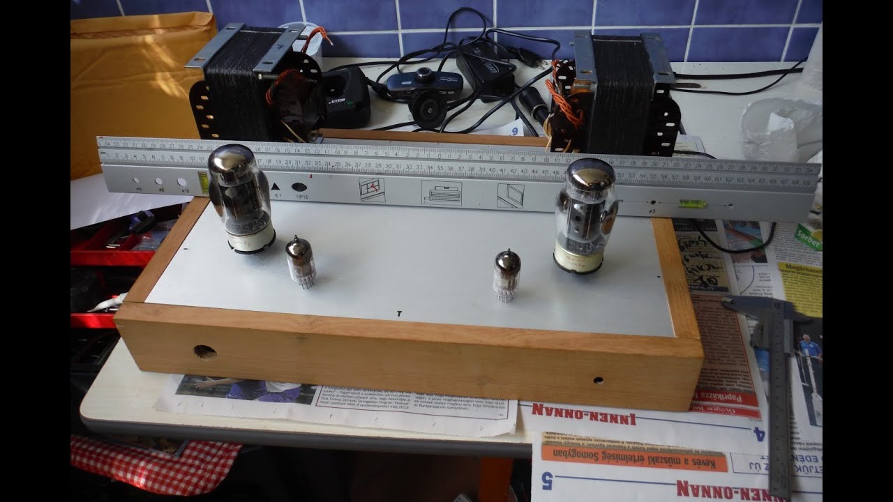 DIY Tube amp, cover drilling - YouTube