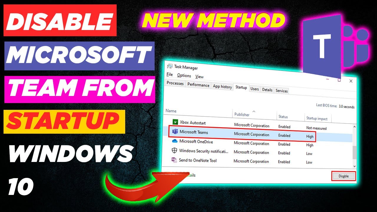 How to disable Microsoft teams from startup windows10 2024 [EASY] - YouTube