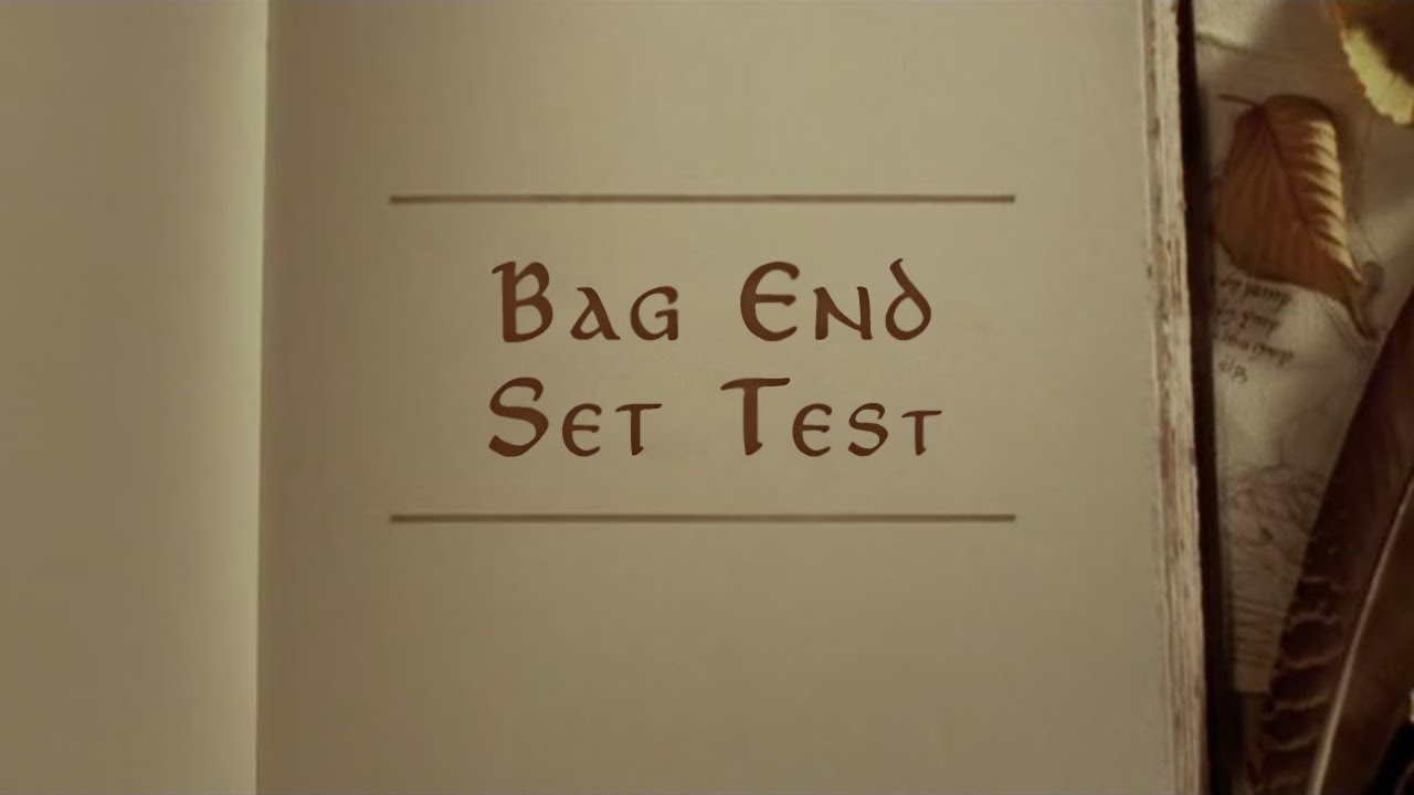Bag End Set Test | Lord of the Rings Behind the Scenes - YouTube