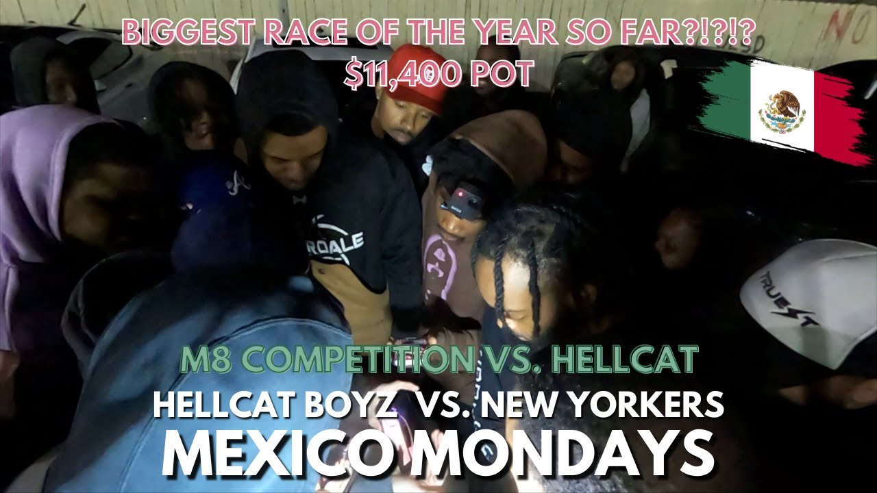 HELLCAT VS. M8 COMPETITION! BIGGEST POT OF THE YEAR SO FAR! $11,400 POT ...