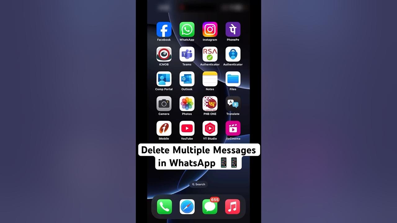 How to Delete Multiple Messages in WhatsApp on iPhone📱📱#iphonetricks #iphone #techshorts #shorts ...