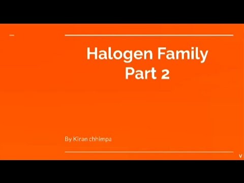 Halogen Family(Part 2) - YouTube