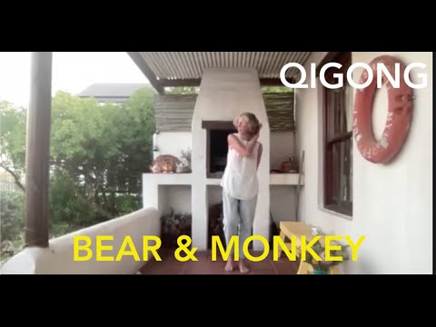 Five animal play Qigong. Bear and Monkey with Claire. 30 minutes. - YouTube