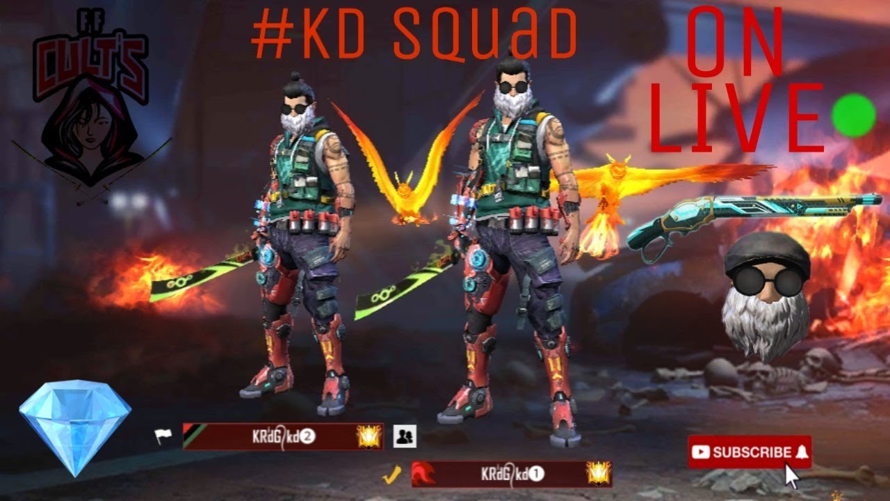 KD squad on live 2 VS 4 on fire join the stream - YouTube