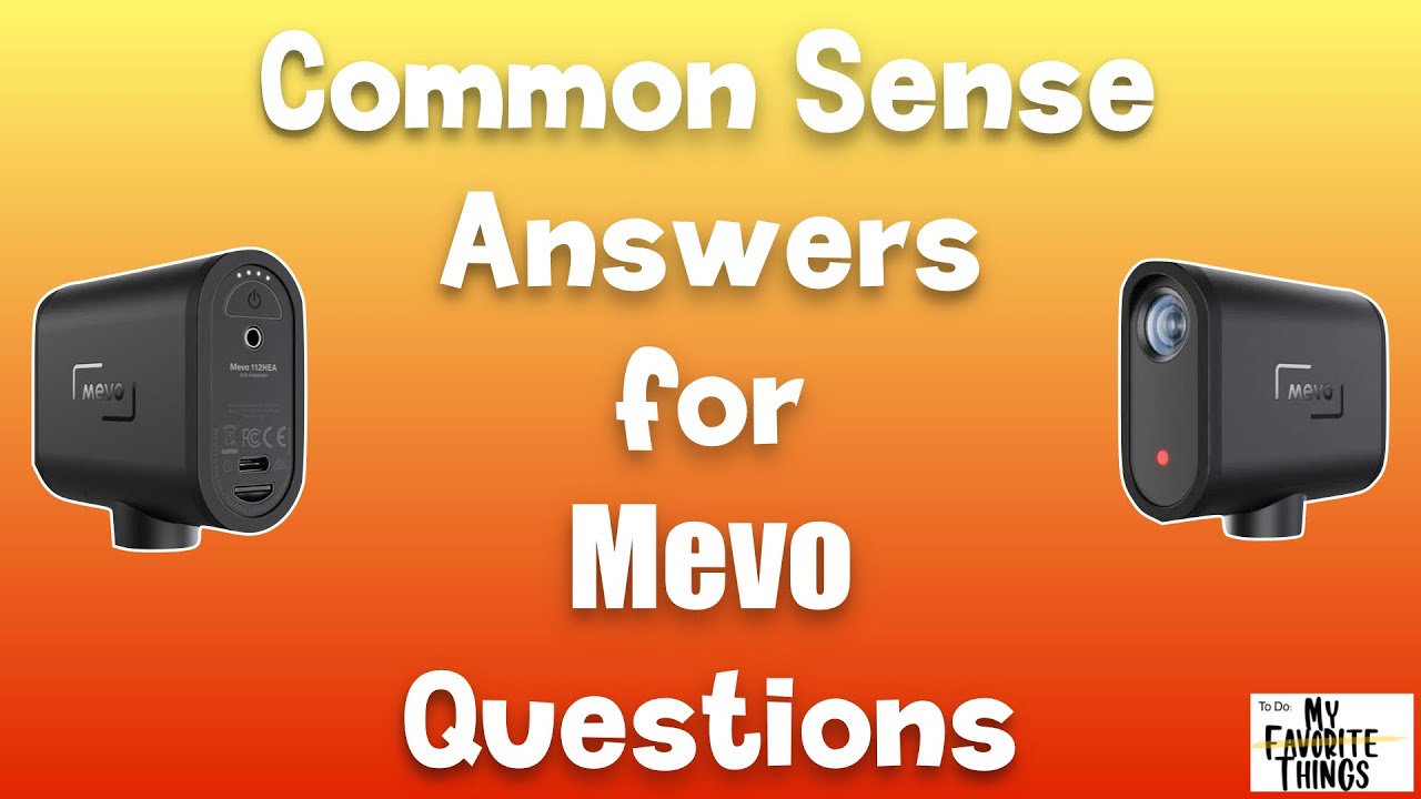 Common Sense Answers to Common Mevo Questions - YouTube