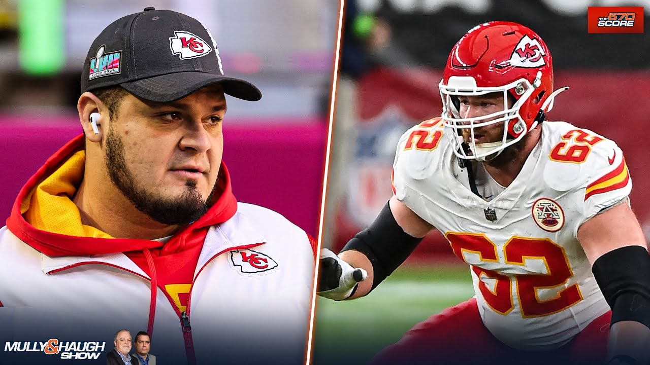 Nick Allegretti reacts to the Bears trading for All-Pro guard Joe ...