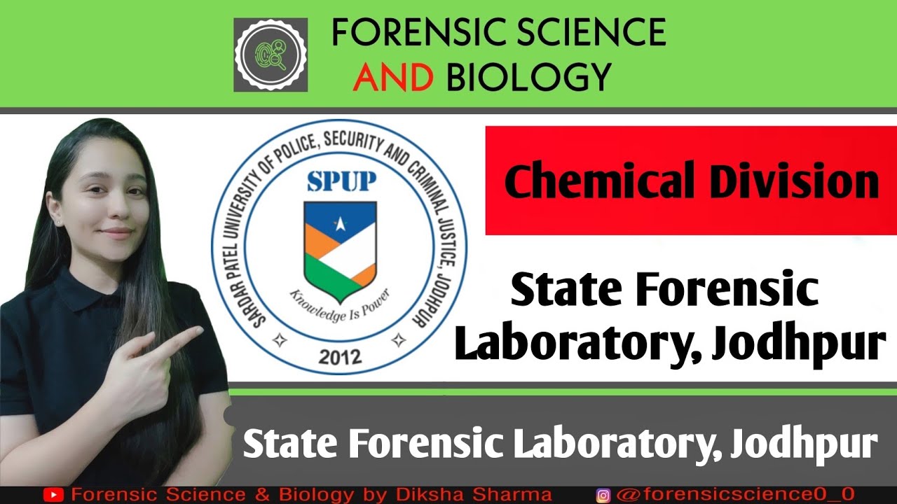 Chemical Division || Forensic Chemistry || State Forensic Science ...