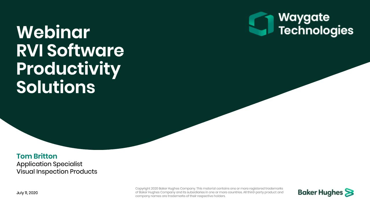 Waygate Technologies | RVI Software Productivity Solutions Webinar ...