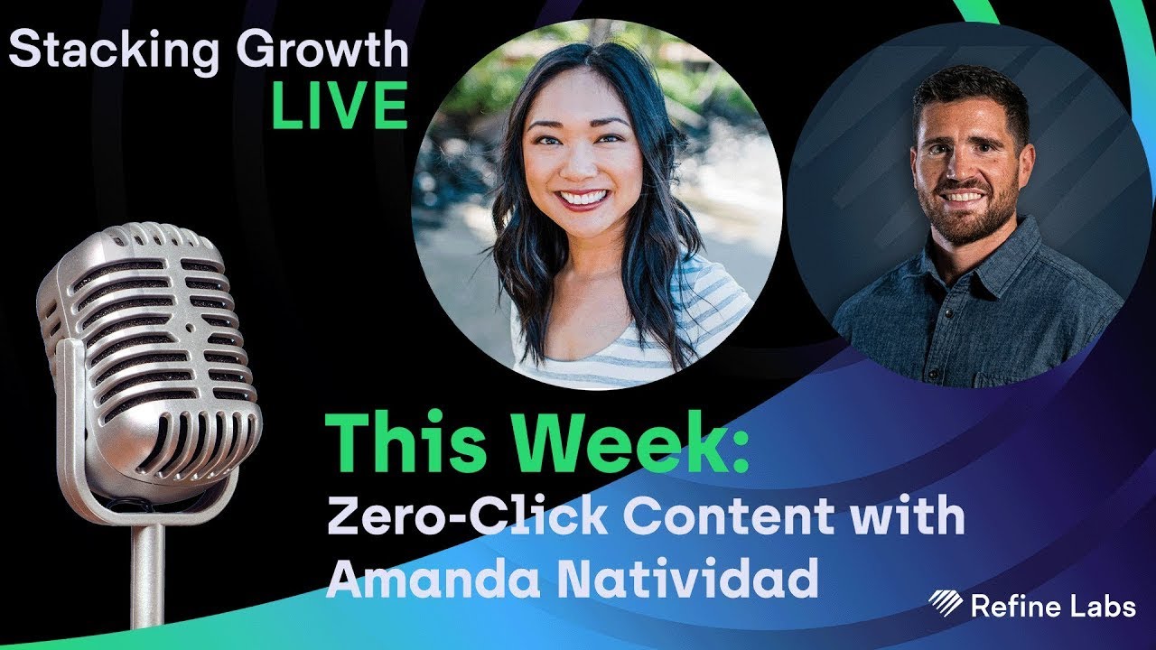 Zero Click Content with Amanda Natividad | Stacking Growth Live - YouTube