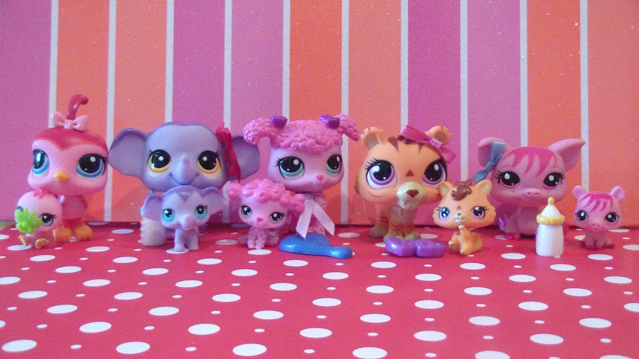 LPS:Opening/Reviewing Wave 2 Mommy and Babies!(Poodle,Bird,Tiger,Pig ...