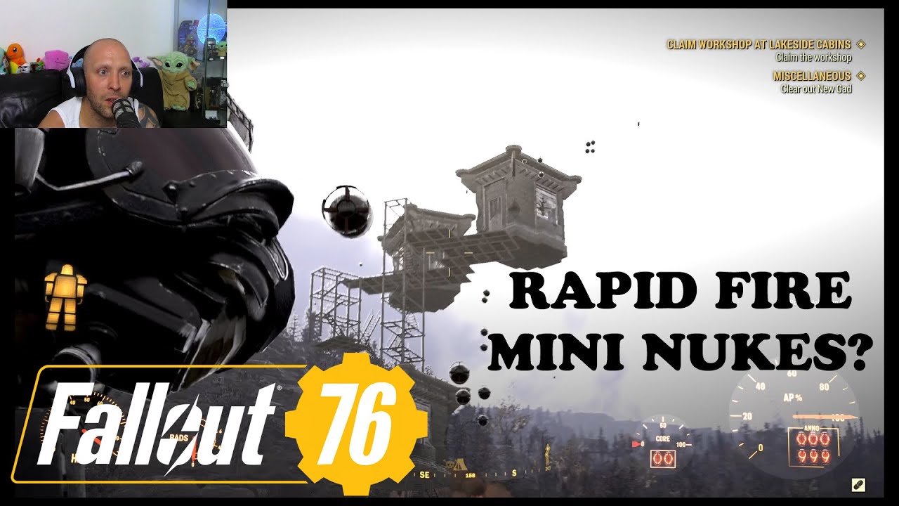 Fallout 76: Mini Nuke Machine Gun? Glitch or Feature?? - YouTube