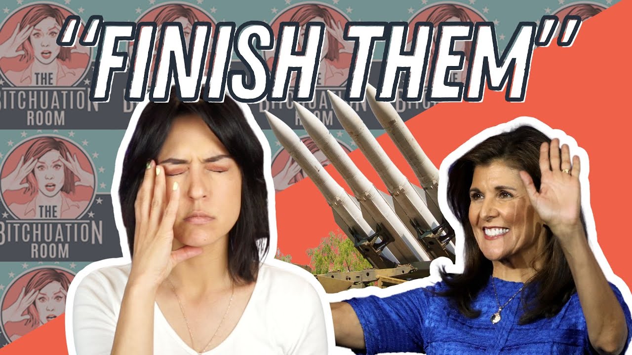 Nikki Haley Signs Israeli Missiles With “Finish Them” - YouTube