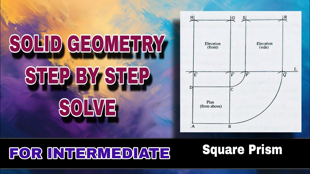 1. (square prism) Solid geometry| step by step| @WaheedArts07 - YouTube