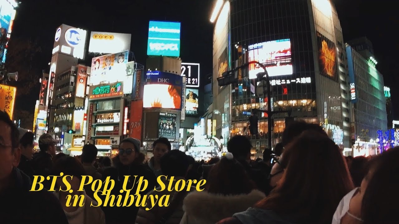 4. BTS Pop Up Store in Shibuya - YouTube