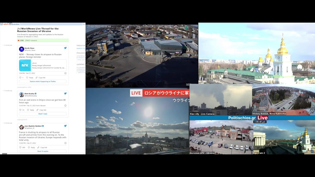 Ukraine Live Webcams - Multi - YouTube
