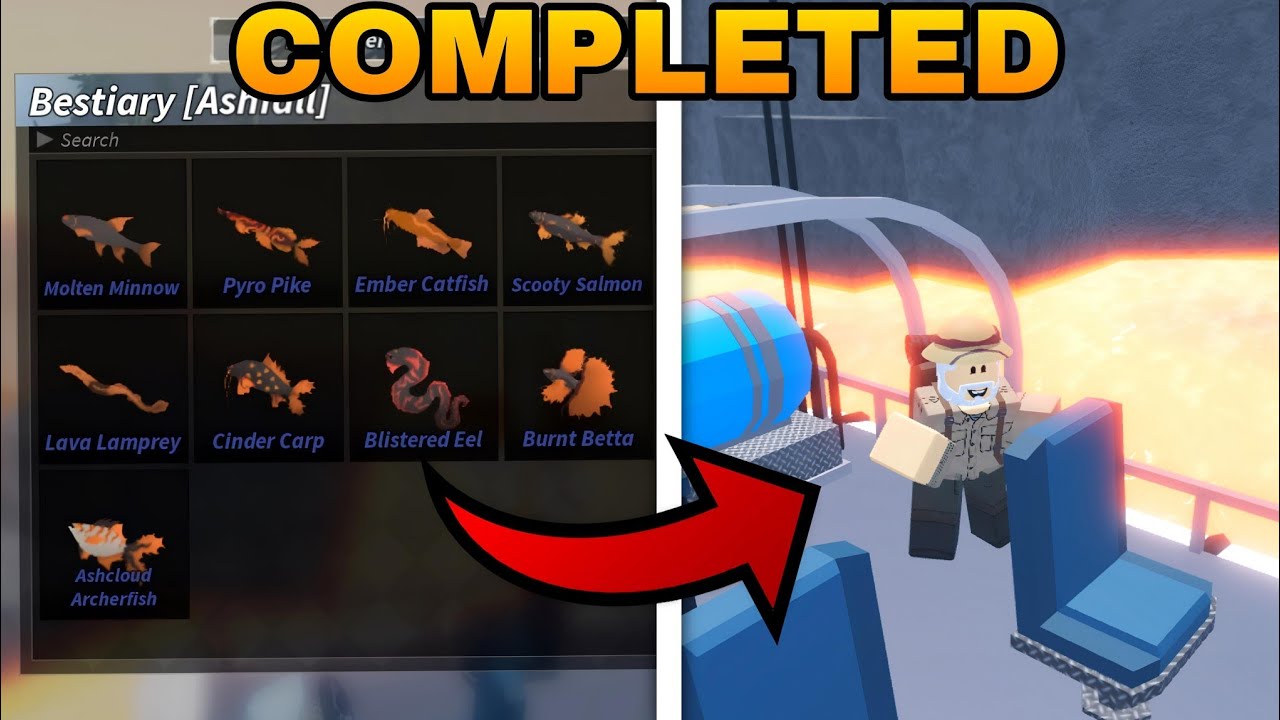 TUTORIAL ON HOW TO COMPLETE ASHFALL BESTIARY IN FISCH NEW UPDATE ...