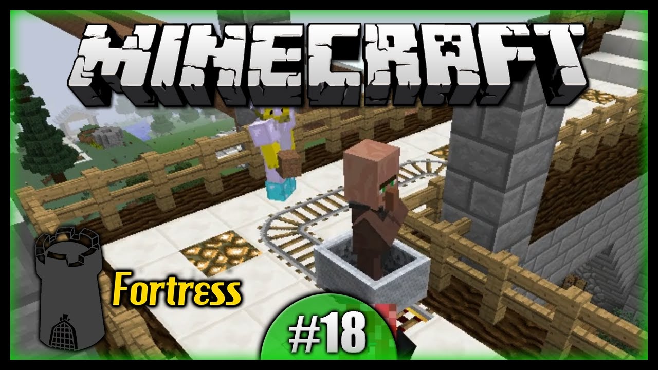 Transporting Villagers! Fending Off An Invasion! || Minecraft Fortress ...