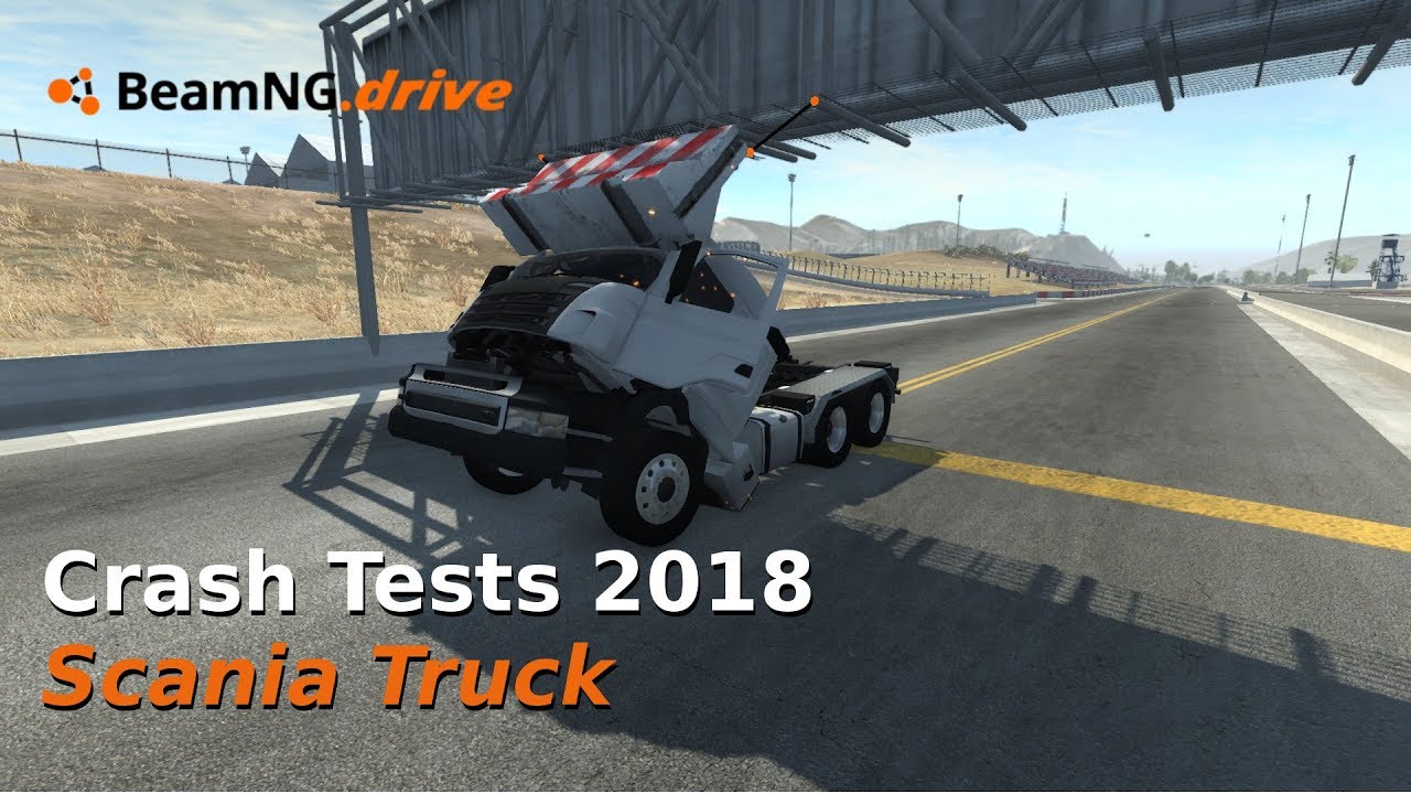 Crash Tests 2018 | Scania Truck | Slow Motion | BeamNG.drive Gameplay ...