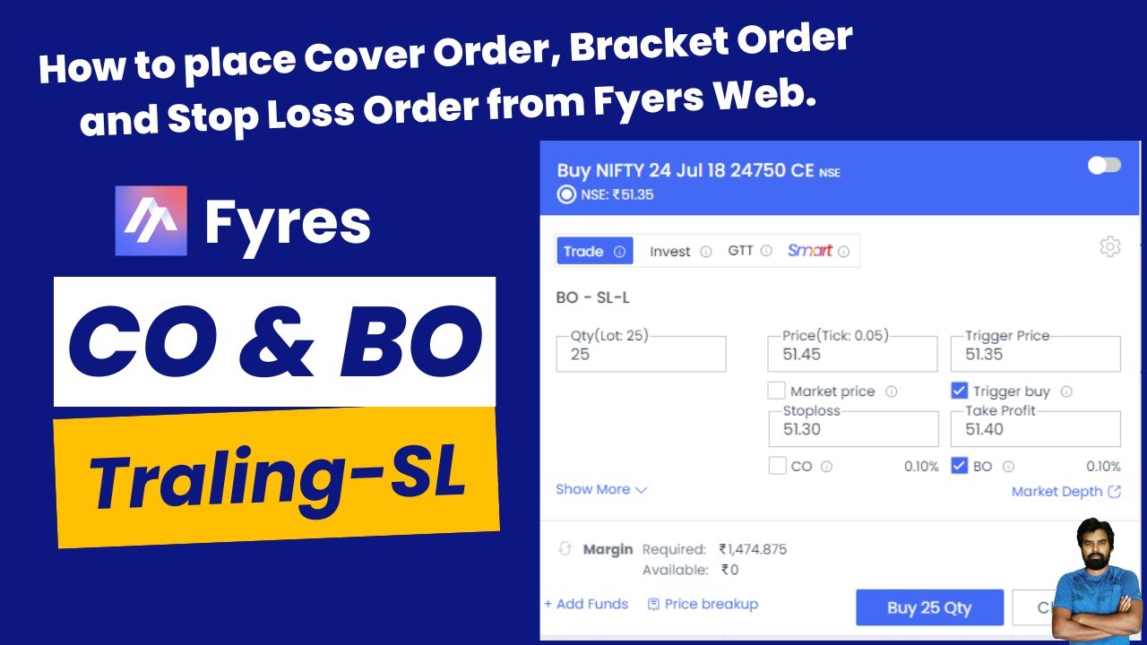 How to place Cover Order, Bracket BO Order and Stop Loss Order from ...