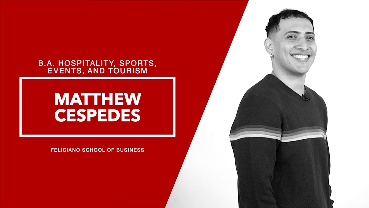 Matthew Cespedes - B.A. Hospitality, Sports, Events & Tourism - YouTube