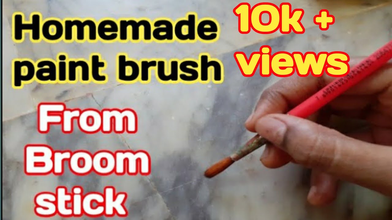 HOMEMADE PAINT BRUSH. MAKING PAINT BRUSH AT HOME IN EASY METHOD. EASY ...