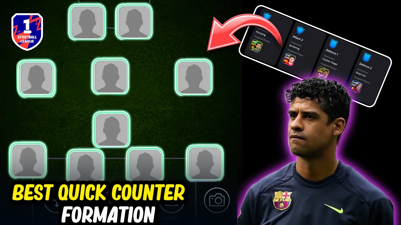 DEADLY💀🔥 QUICK COUNTER FORMATION YOU MUST TRY IN EFOOTBALL 26 . - YouTube