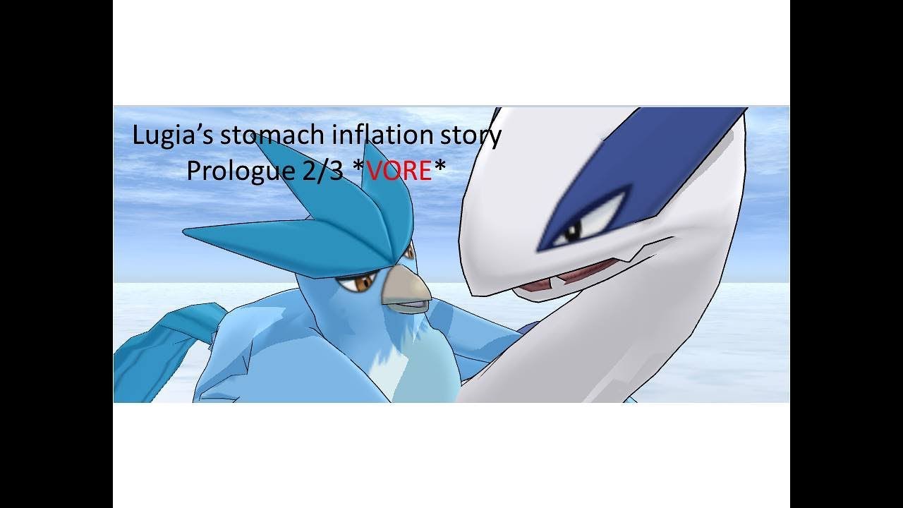 【249Vore Poke No.22】Lugia's stomach inflation story prologue 2/3 *vore ...