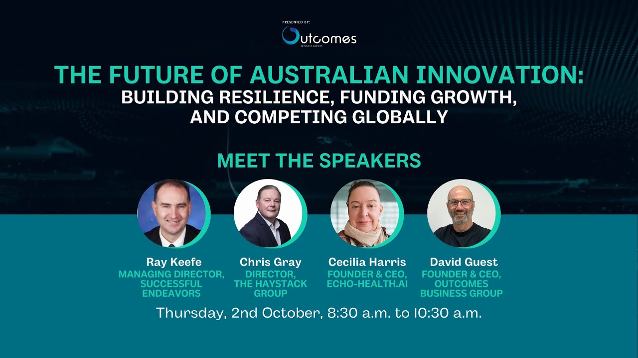 The Future of Australian Innovation: Build Here, Win Globally - YouTube